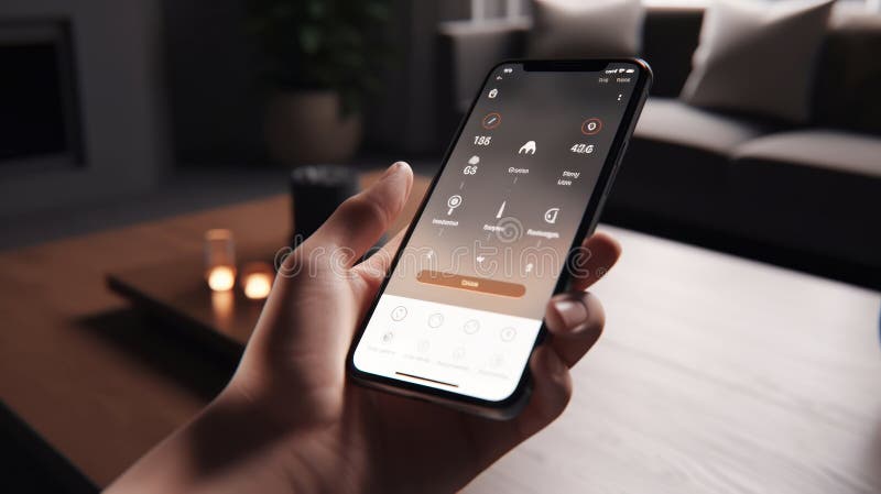 Hand with Mobile Phone and Map of the Street Stock Illustration ...