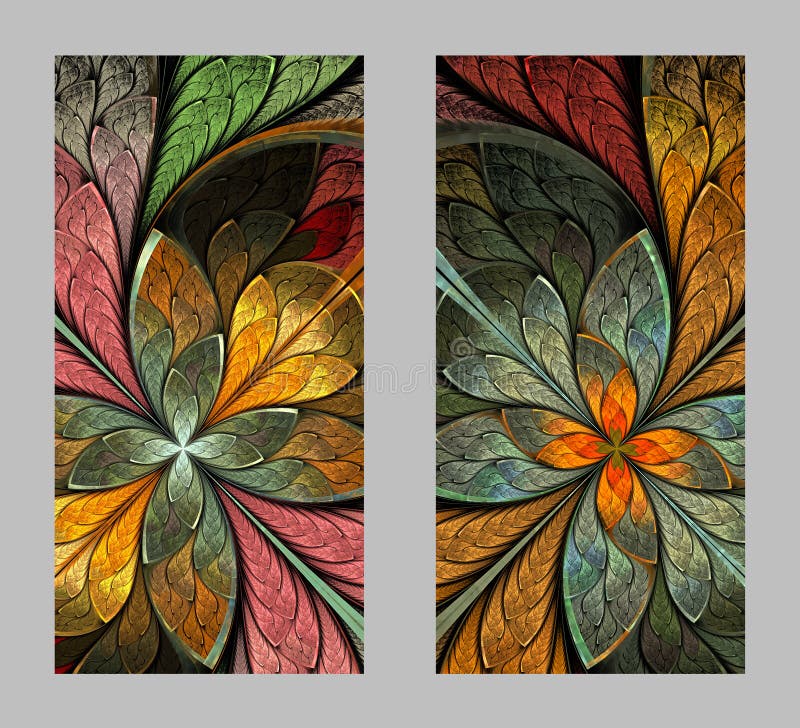 Mobile Phone Cover Back with Beautiful Pattern in Fractal Design Stock ...