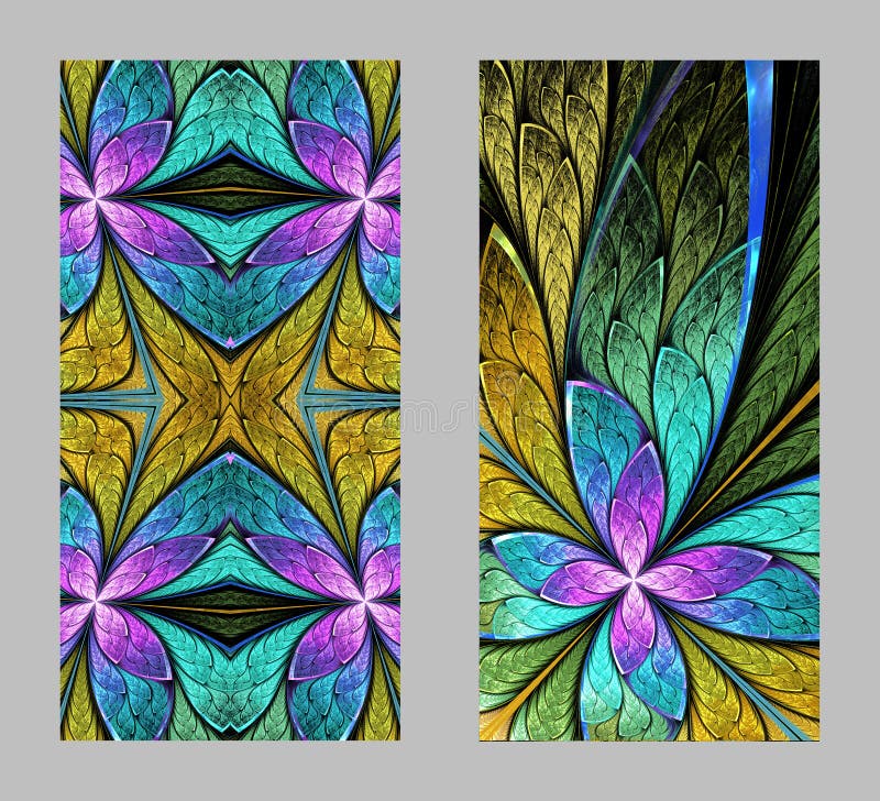 Mobile Phone Cover Back with Beautiful Pattern in Fractal Design Stock ...