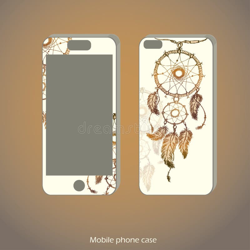 Mobile Phone Cover Back and Screen Stock Vector - Illustration of ...