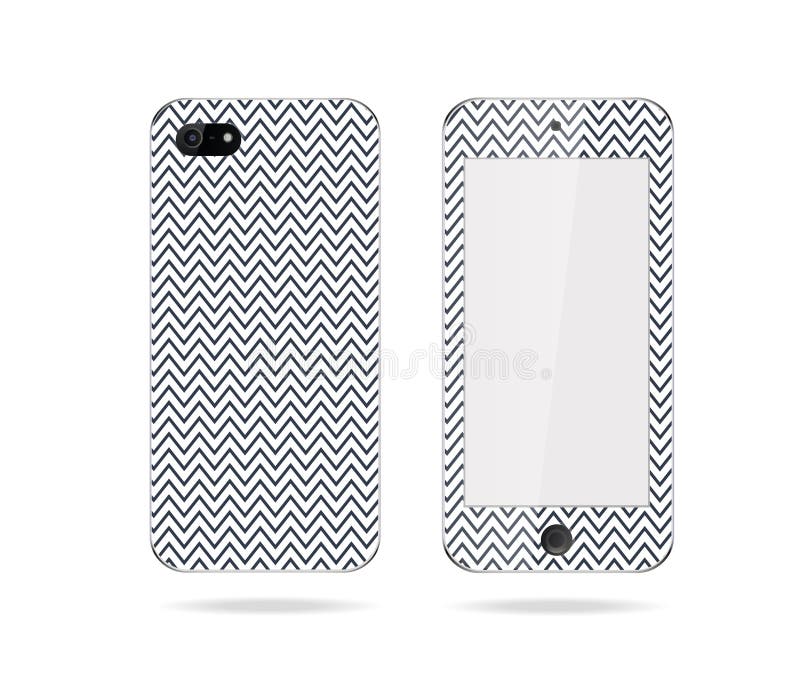Mobile Phone Cover Back and Screen. Stock Illustration - Illustration ...