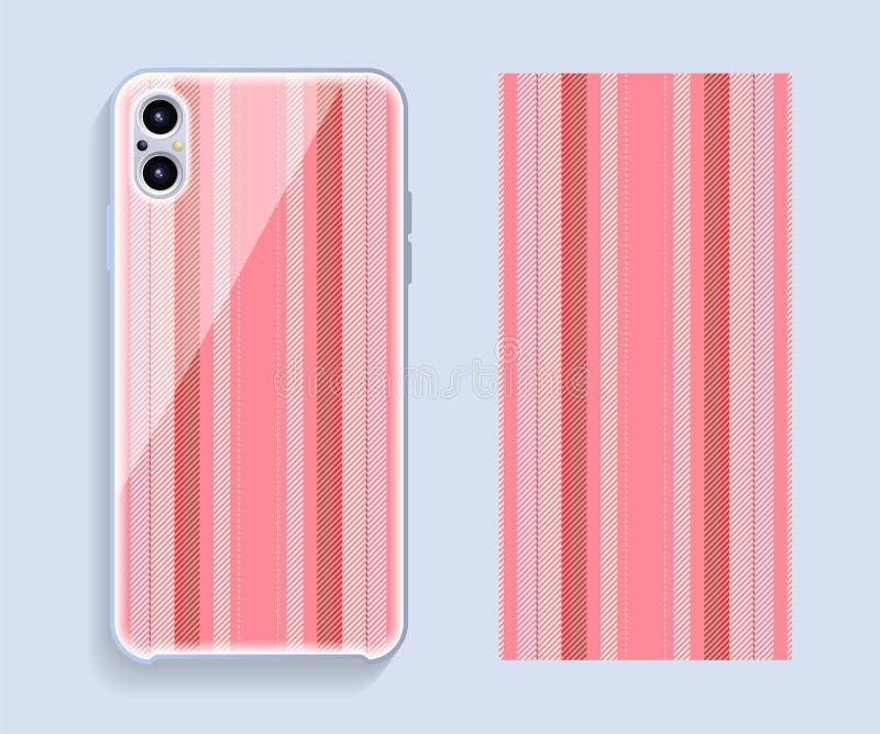 Mobile Phone Cover Design. Template Smartphone Case Vector Pattern ...