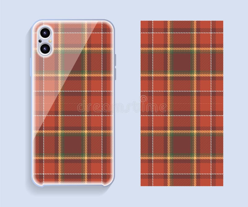 Mobile Phone Cover Design. Template Smartphone Case Vector Pattern ...