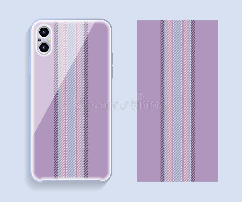 Mobile Phone Cover Design. Template Smartphone Case Vector Pattern ...