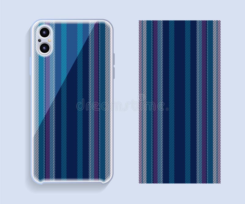 Mobile Phone Cover Design. Template Smartphone Case Vector Pattern ...