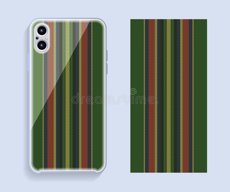 Mobile Phone Cover Design. Template Smartphone Case Vector Pattern ...
