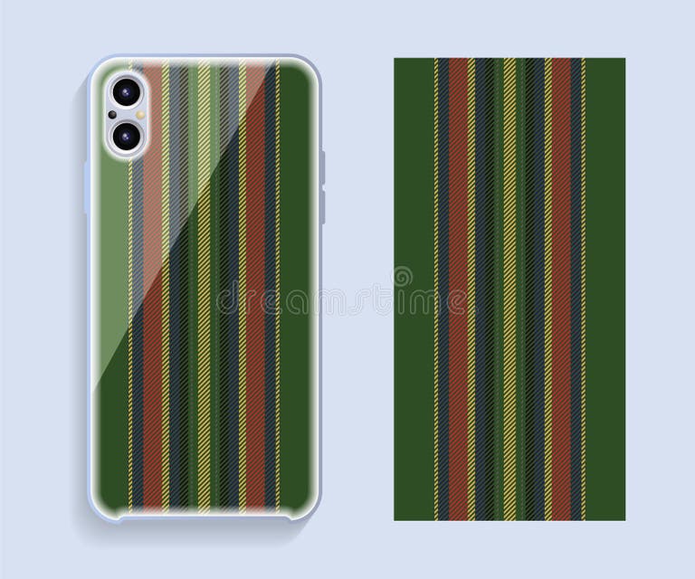 Mobile Phone Cover Design. Template Smartphone Case Vector Pattern ...
