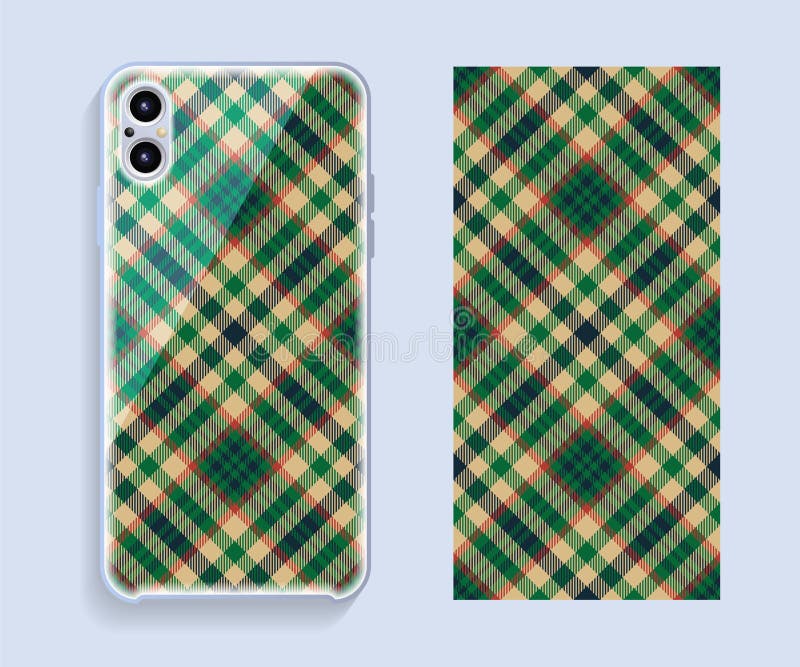Mobile Phone Cover Design. Template Smartphone Case Vector Pattern ...