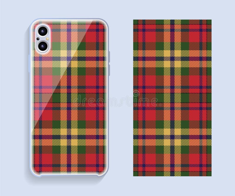 Mobile Phone Cover Design. Template Smartphone Case Vector Pattern ...