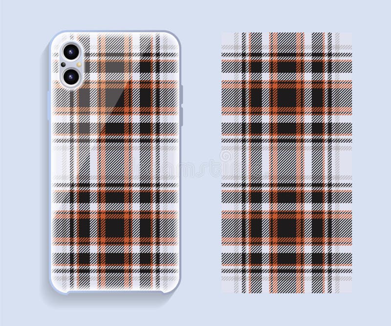 Mobile Phone Cover Design. Template Smartphone Case Vector Pattern ...