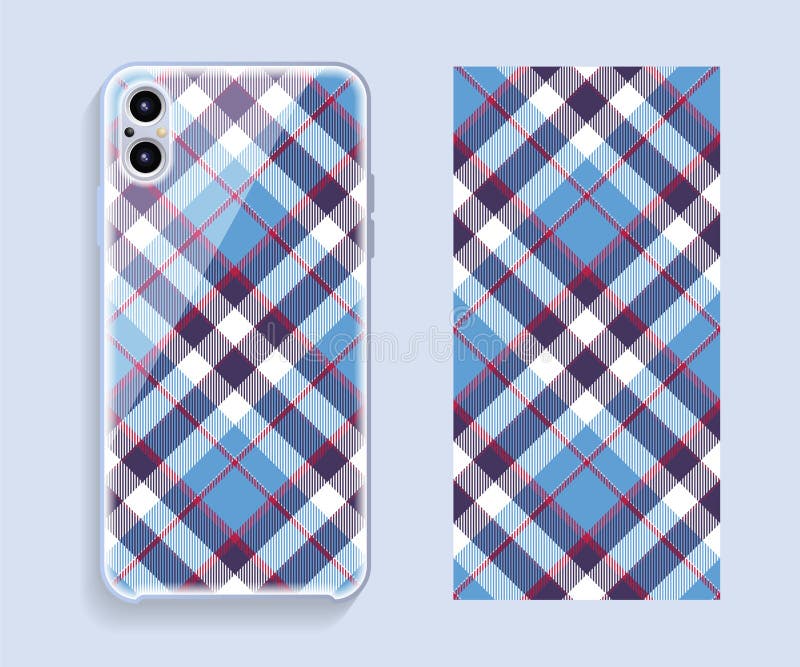 Mobile Phone Cover Design. Template Smartphone Case Vector Pattern ...