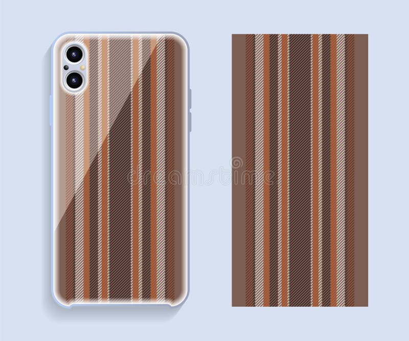 Mobile Phone Cover Design. Template Smartphone Case Vector Pattern ...