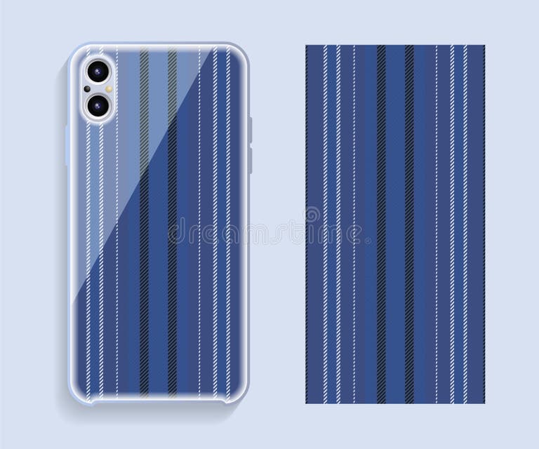 Mobile Phone Cover Design. Template Smartphone Case Vector Pattern ...