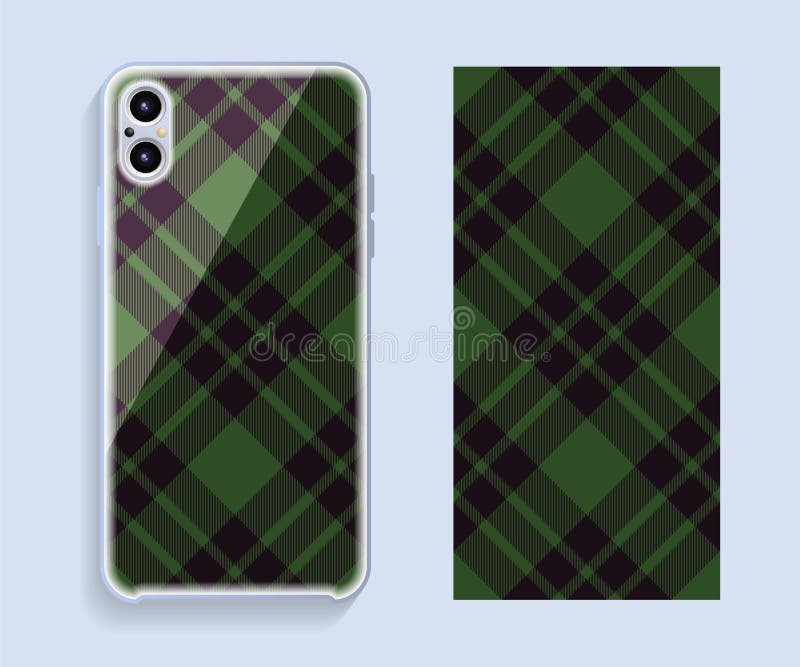 Mobile Phone Cover Design. Template Smartphone Case Vector Pattern ...