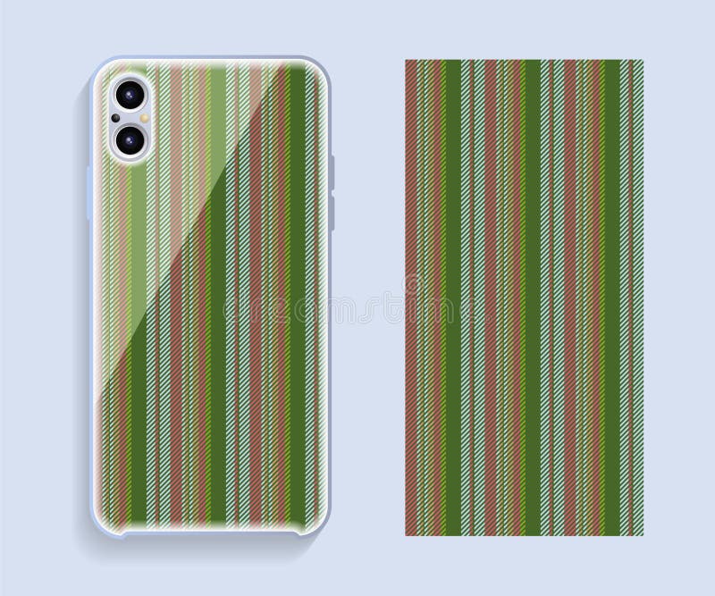 Mobile Phone Cover Design. Template Smartphone Case Vector Pattern ...