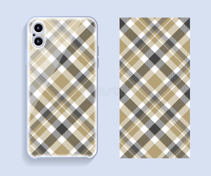 Mobile Phone Cover Design. Template Smartphone Case Vector Pattern ...