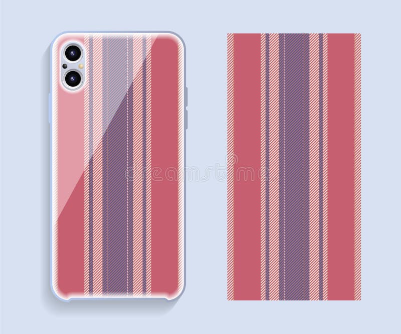 Mobile Phone Cover Design. Template Smartphone Case Vector Pattern ...