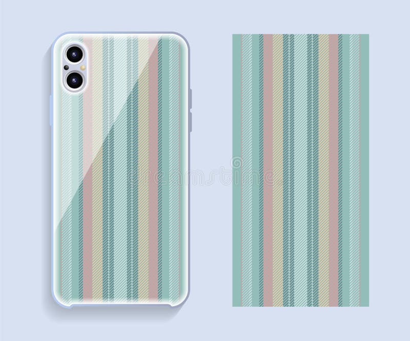 Mobile Phone Cover Design. Template Smartphone Case Vector Pattern ...