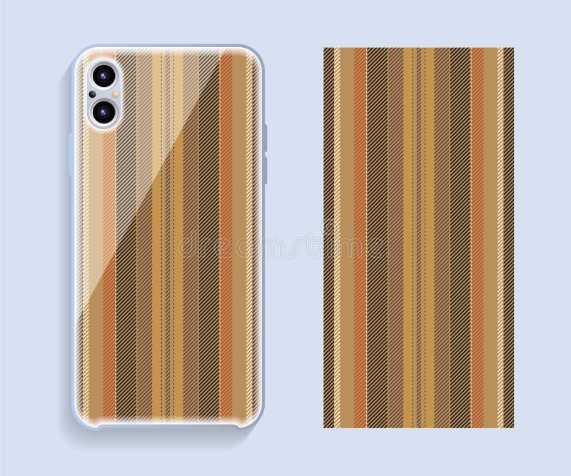 Mobile Phone Cover Design. Template Smartphone Case Vector Pattern ...