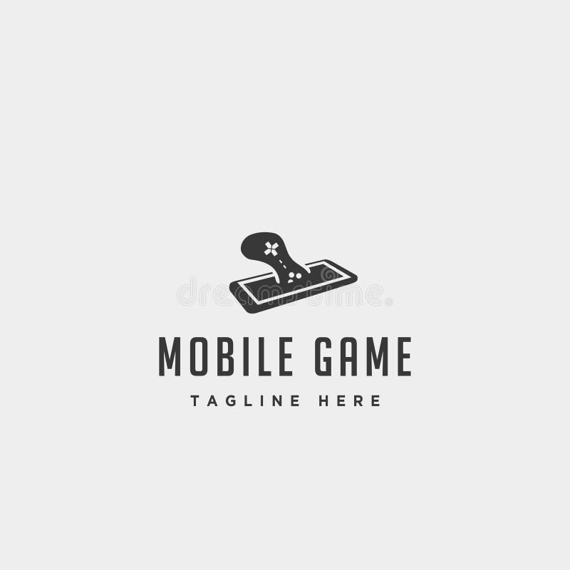 Mobile Phone Game Logo Design Template Concept Controller Stock Vector ...