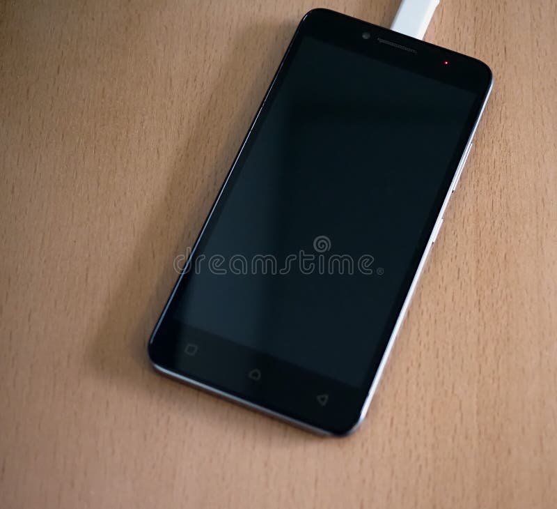 Mobile phone on desk stock image. Image of blank, space - 162915407