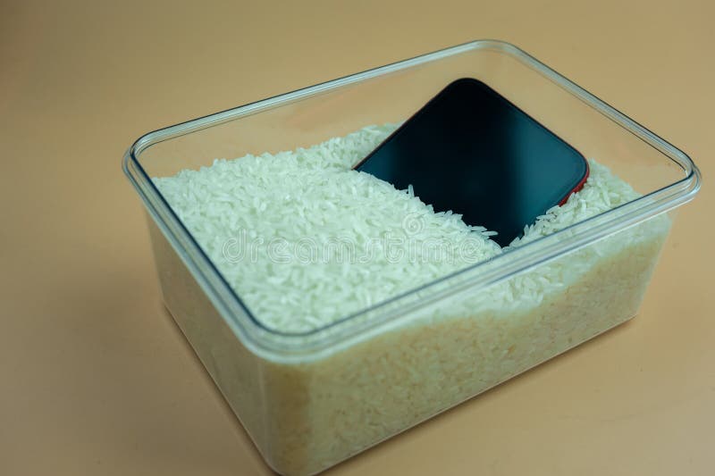 Mobile Phone is Dried Put in Raw Rice in the Box Will Fix it Stock ...