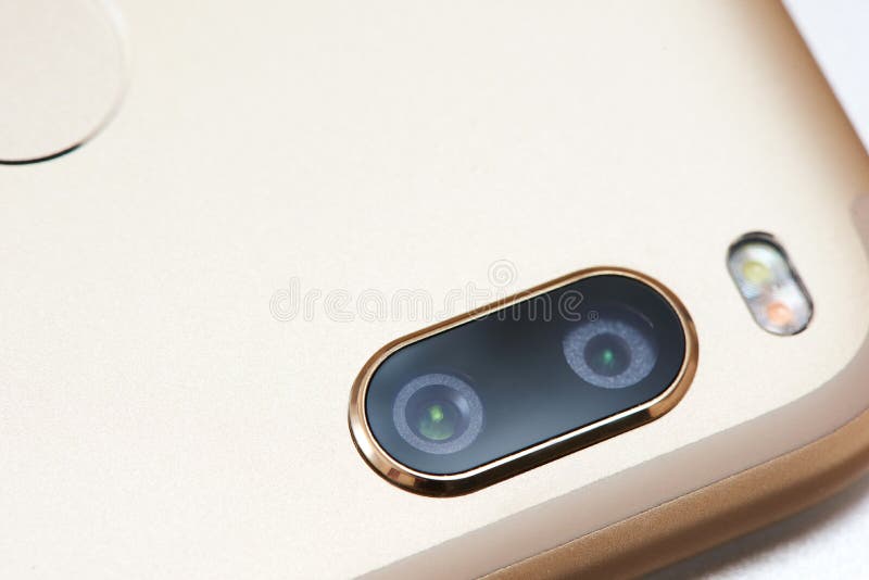 Mobile Phone Dual Camera stock photo. Image of plain - 115370152