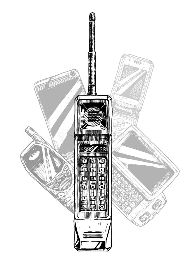 Mobile Evolution On Stepwise Structure. Infographic Chart With Mobile ...