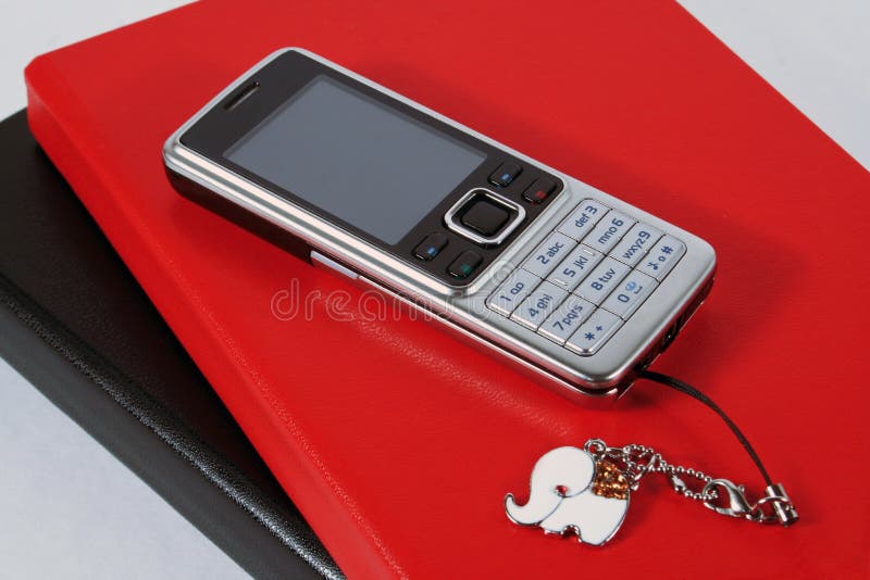 Mobile Phone with Fancy Accessory Stock Image - Image of mobile, gprs ...