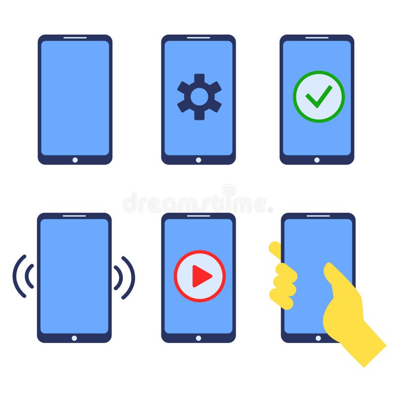 Mobile Phone, Flat Design Style. Vector Illustration Stock Vector ...
