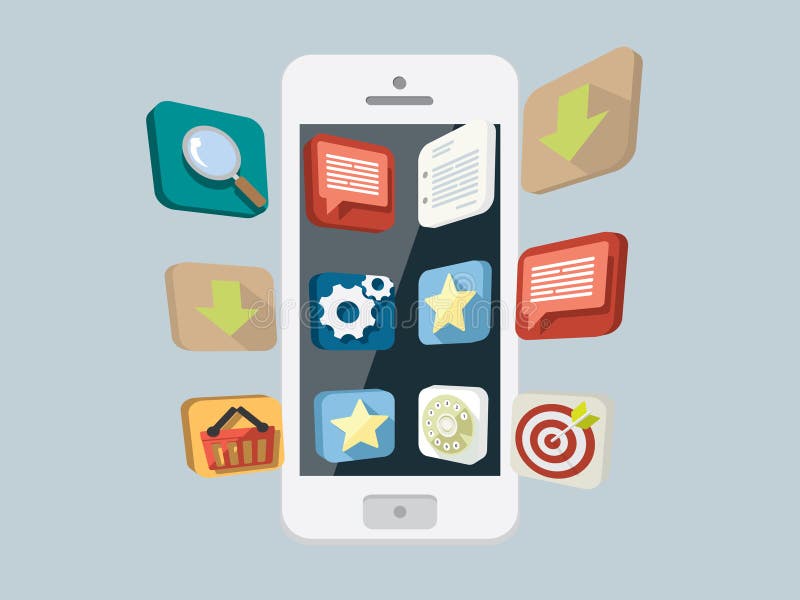 Smartwatch and smartphone stock vector. Illustration of ecosmart - 55291374