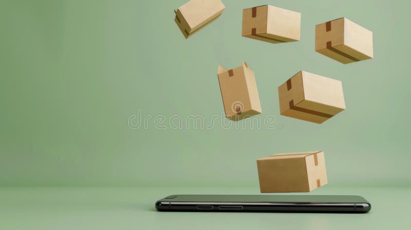 Flying Cardboard Boxes Stock Illustrations – 383 Flying Cardboard Boxes ...