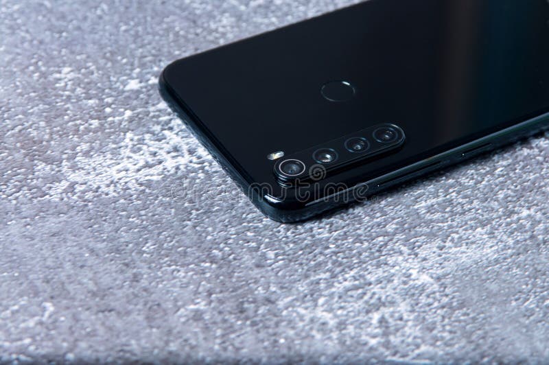 Four Camera on a Mobile Phone. Modern Gadget Stock Photo - Image of ...