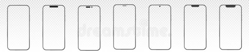 Mobile Phone Frame Border. Modern Smartphone Vector Stock Vector ...