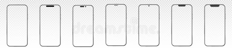 Mobile Phone Frame Border. Modern Smartphone Vector Stock Vector ...
