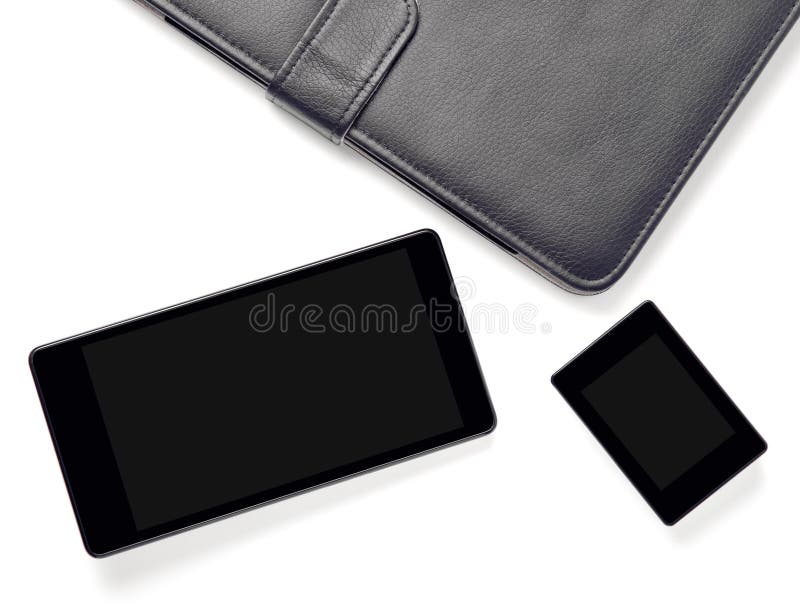 Mobile Phone Gadgets on a White Background Stock Photo - Image of ...