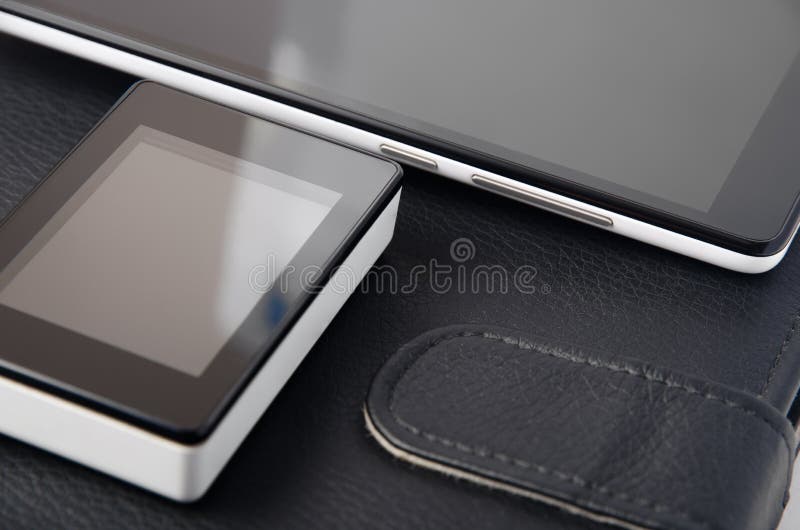 Mobile Phone Gadgets on a White Background Stock Image - Image of ...