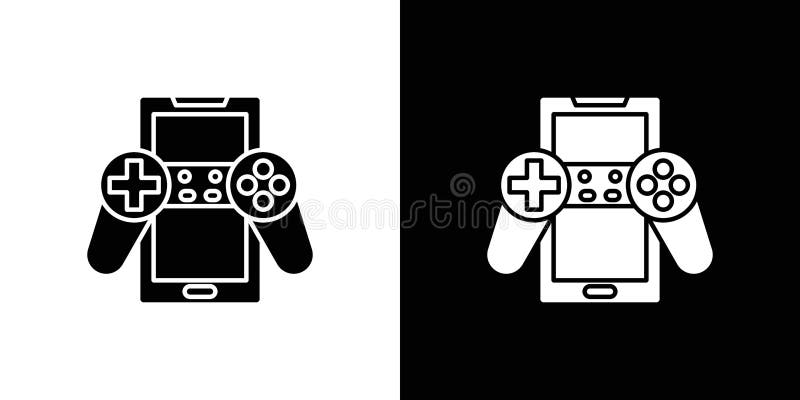 Mobile Phone Game Icon Linear Logo Isolated Stock Illustration ...