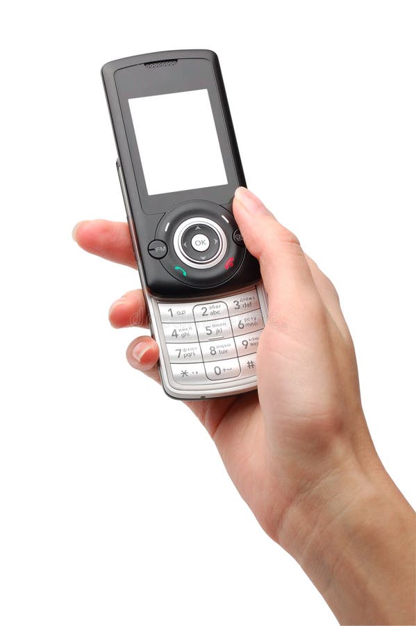 Mobile phone in hand stock image. Image of converse, communication ...