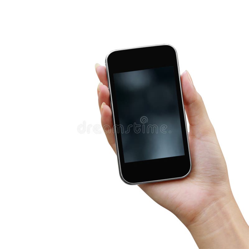 Cell Phone in Hand stock image. Image of portable, cellphone - 17022613