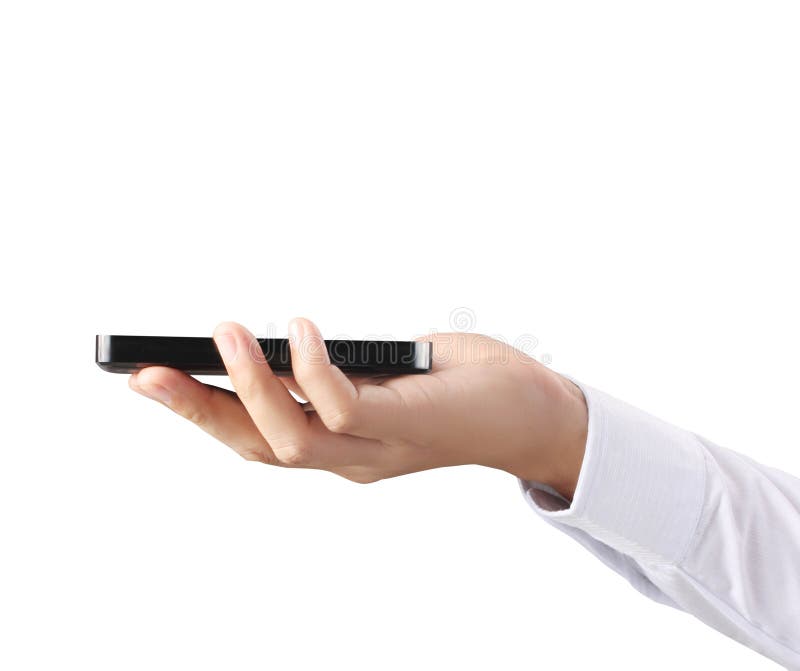Mobile phone in hand stock photo. Image of design, closeup - 26601864