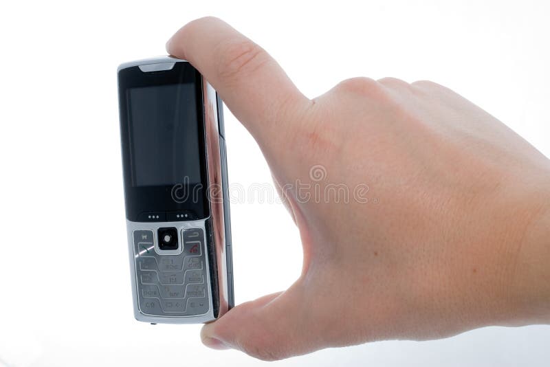 Mobile Phone On Right Hand Picture. Image: 3776120