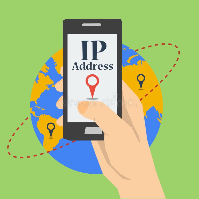Ip Address Icon Isolated On White Background Stock Vector ...