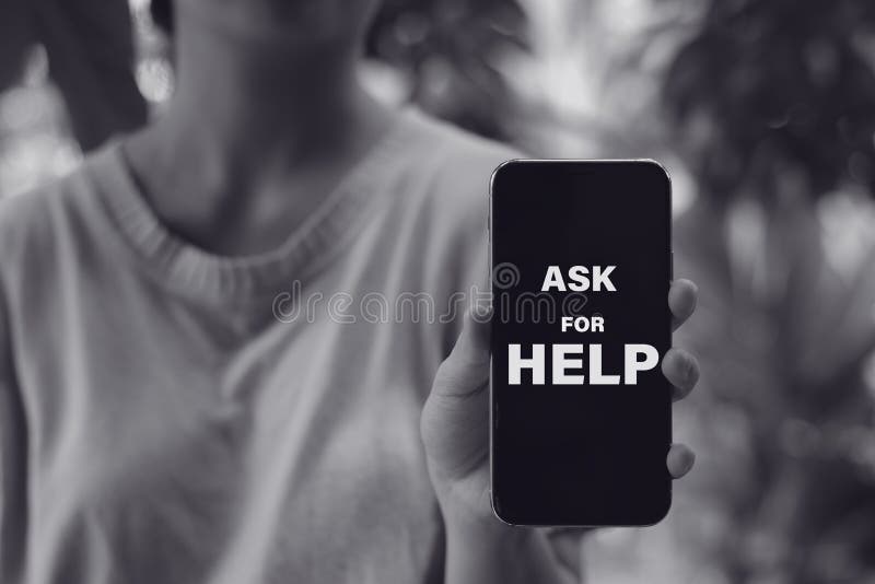 Mobile Phone in the Hands of a Young Woman Stock Image - Image of ...