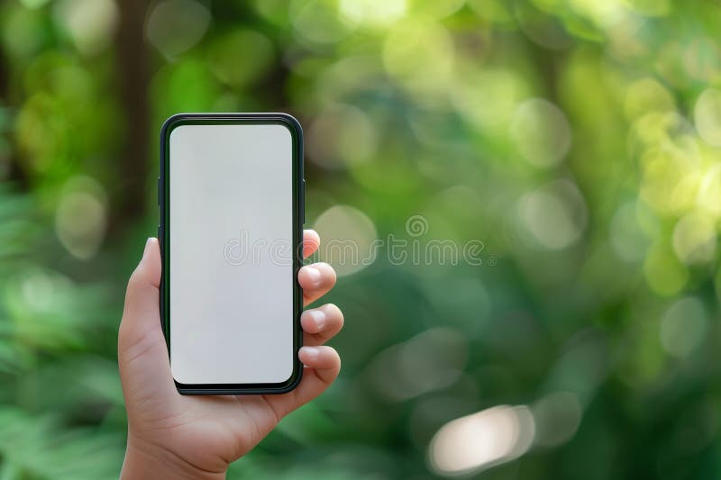 A Mobile Phone Held in Childâ€™s Hand, with the Screen Facing the ...