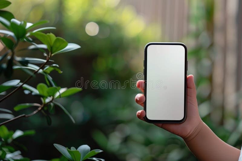 A Mobile Phone Held in Childâ€™s Hand, with the Screen Facing the ...
