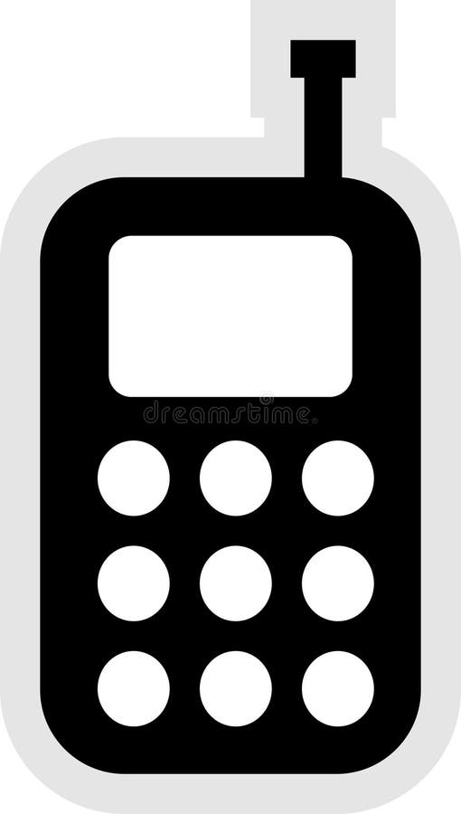 Mobile Phone Icon stock vector. Illustration of phone, communications ...