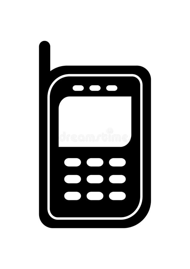Mobile Phone Icon stock vector. Illustration of icon, vector - 8331632