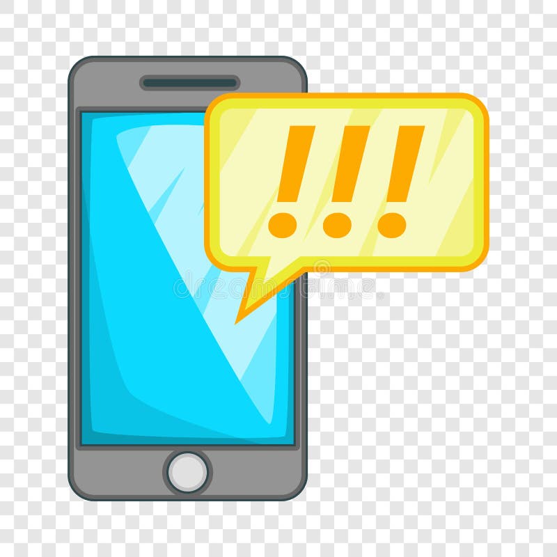 Mobile Phone Icon, Cartoon Style Stock Vector - Illustration of ...