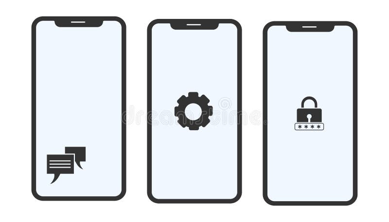 Mobile Phone Icon. Flat Design Style. Vector Illustration. Stock Vector ...